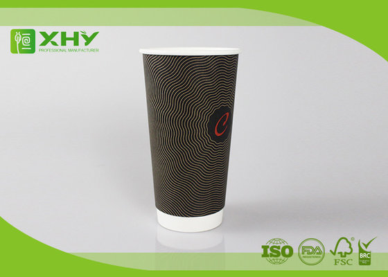 Matte Finished Coffee Paper Cups Manufacturing 20oz Double Wall Paper Cups with Lids supplier