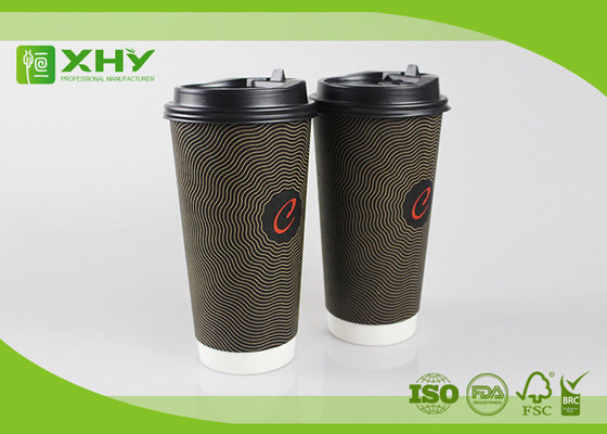 Matte Finished Coffee Paper Cups Manufacturing 20oz Double Wall Paper Cups with Lids supplier