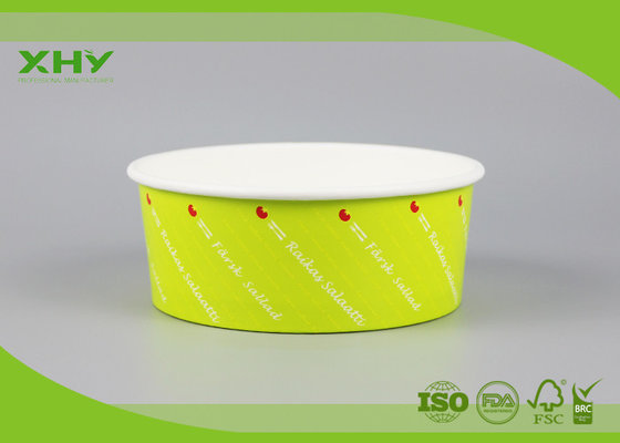 26 Ounce Logo Printed Brown Color Paper Salad Bowls For Grill , Disposable Paper Food Containers supplier
