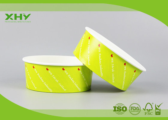 26 Ounce Logo Printed Brown Color Paper Salad Bowls For Grill , Disposable Paper Food Containers supplier