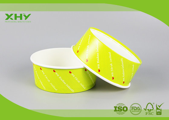 26 Ounce Logo Printed Brown Color Paper Salad Bowls For Grill , Disposable Paper Food Containers supplier