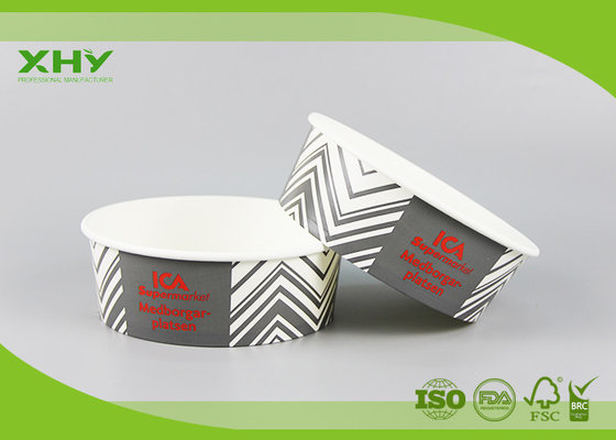 44oz Big Volum Take Away Market Use Paper Salad bowls with Clear Lids FDA Certificated supplier