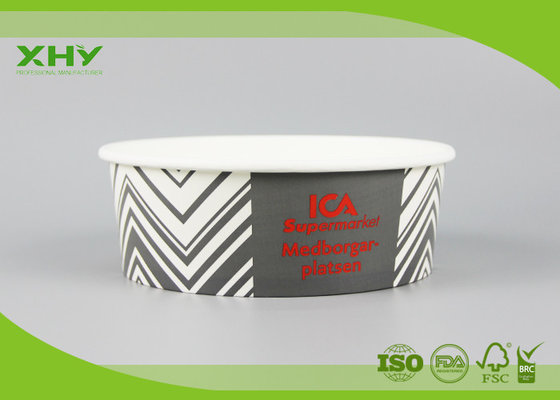 44oz Big Volum Take Away Market Use Paper Salad bowls with Clear Lids FDA Certificated supplier