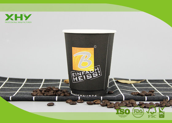 Disposable 12oz 400ml FSC Certificated Double Wall Paper Cups with Black/White Covers supplier