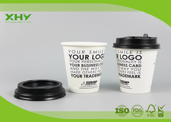 Disposable 10oz 350ml 90mm Top Printed Single Wall Paper Cups for Coffee or Hot Drink with Lids supplier