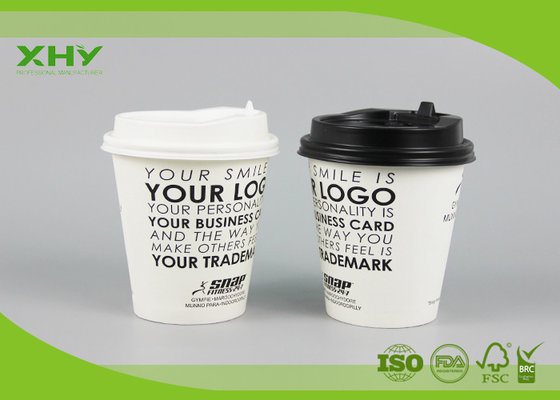 Disposable 10oz 350ml 90mm Top Printed Single Wall Paper Cups for Coffee or Hot Drink with Lids supplier