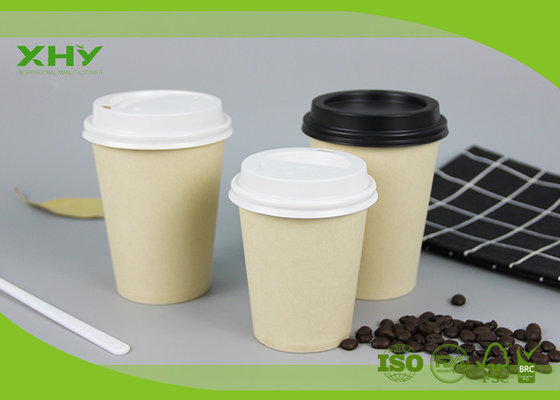 8oz Food Grade Eco-friendly Bamboo Paper Cups Single Wall for Coffee with Lids supplier