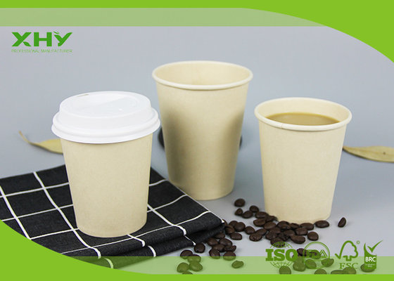 8oz Food Grade Eco-friendly Bamboo Paper Cups Single Wall for Coffee with Lids supplier