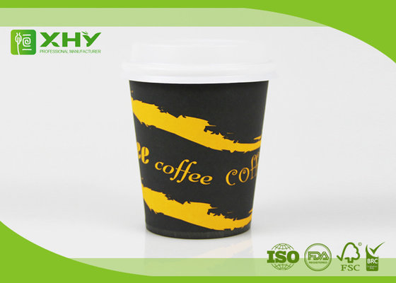 Disposable Coffee Cups Take away Coffee Cups Hot Drink Paper Cups with Lids supplier