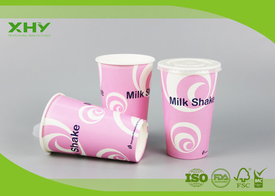 16oz 500ML FDA Certificated Cold Drink Paper Cups with Lids For Frozen Juice supplier