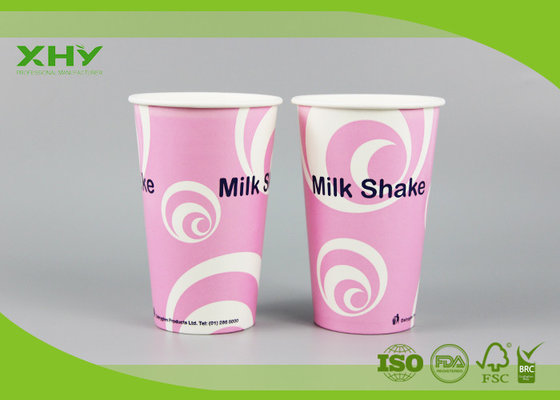 16oz 500ML FDA Certificated Cold Drink Paper Cups with Lids For Frozen Juice supplier