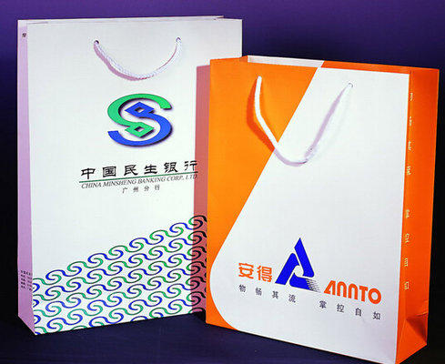 Custom Luxury Gift Garment Paper Shopping Bags With Logo Print