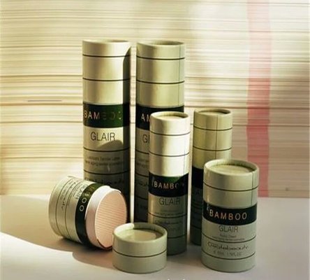 Customized Printing Cylinder Paper Tube Cardboard Packaging Boxes Round Paper Tube With EVA Insert For Glass Test Tube W