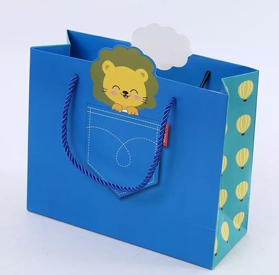 Custom Luxury Gift Garment Paper Shopping Bags With Logo Print