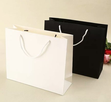 Custom Luxury Gift Garment Paper Shopping Bags With Logo Print