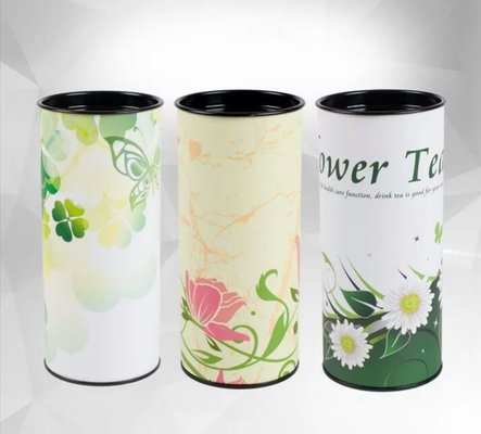 Customized Printing Cylinder Paper Tube Cardboard Packaging Boxes Round Paper Tube With EVA Insert For Glass Test Tube W