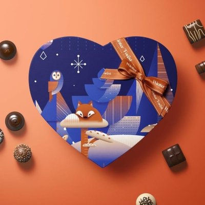 2024 Hot Sale Factory Customized Luxury Heart-Shaped Chocolate Gift Packaging Box