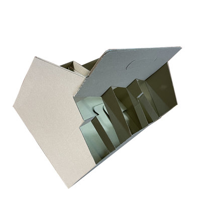Goods in Stock Wholeasale Cheap Customized Printed Corrugated Paper 6 Coffee Cup Holder with Handle MOQ 100PCS