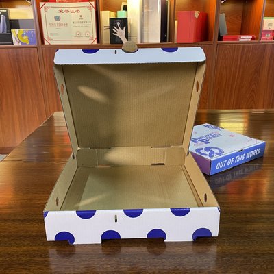 Customized Wholesale Corrugated Kraft Pizza Package Design Printed Packing Logo 6-12 Inch Pizza Box Food Packaging Box