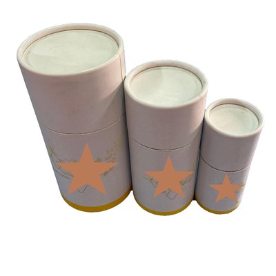 Wholesale Customized Empty Kraft Paper Cylinder Gift Packaging Box with Lid for Water Bottle Tea Coffee  Packing Box