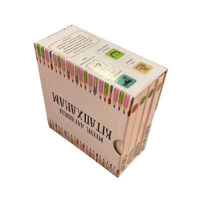 Wholesale Customized Printing Rigid Box Packing Children Board Book Set Packing Box