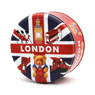 Wholesale Customized Tinplate Biscuit Storage Container Round Metal Box/Can Cookie/Candy/Chocolate/Tea Tin Jar Packaging