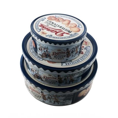 Factory Price Custom Tinplate Packing Round Metal Box Container Cake/Cookie/Tea/Candies Gift Tin Packaging Box