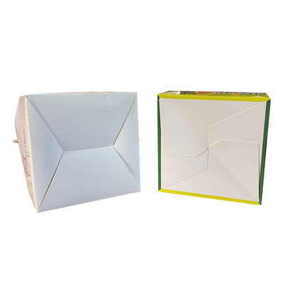 Goods in Stock Wholesale Custom Logo Printed Store Take Away Food Packaging Cardboard Box with Handle MOQ 100PCS