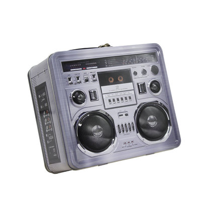 Custom Irregular Fancy Radio Shape Gift Candy Toy Package Tin Box Cookies Tinplate Packaging