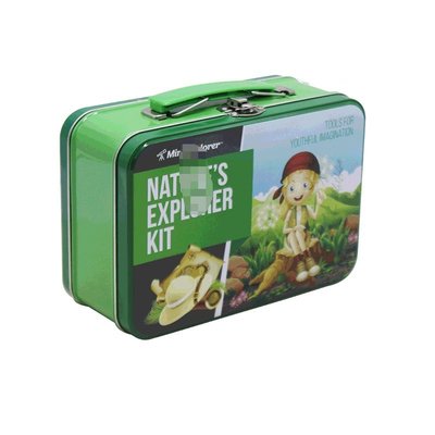 China Factory Custom Tinplate Container Rectangular Gift Metal Packaging Candy Chocolate Cookie Cartoon Lunch Tin Box