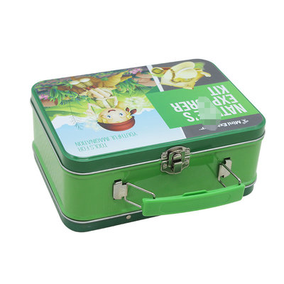 China Factory Custom Tinplate Container Rectangular Gift Metal Packaging Candy Chocolate Cookie Cartoon Lunch Tin Box