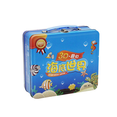 Wholesale Custom Best Price Candy Cookie Chocolate Metal Gift Packaging Gift Box with Handle