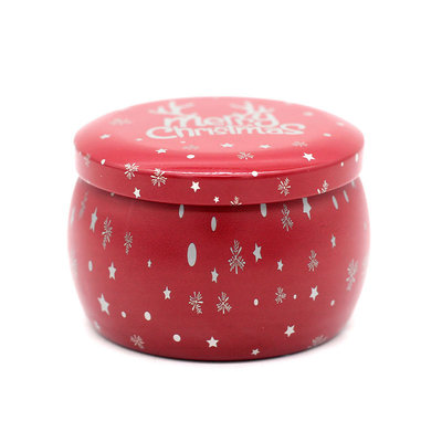Wholesale Home Fragrance Fashion Fancy Santa Claus Snowflake Snowman Christmas Decoration Scented Tin Candle Gift Set