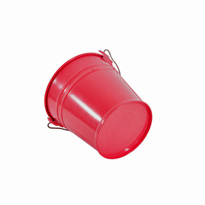 Wholesale Custom Printing Galvanized Metal Beer Holder Zinc-Plated Metal Ice Bucket with Handle