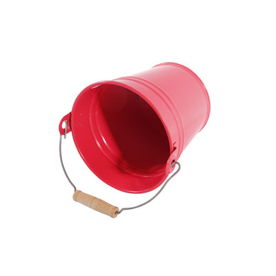 Wholesale Custom Printing Galvanized Metal Beer Holder Zinc-Plated Metal Ice Bucket with Handle