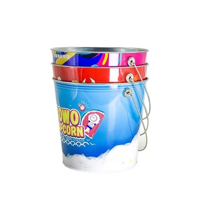 Factory Export Custom Metal Tin Ice Bucket/Galvanized Iron Beer Ice Cube Bucket with Bottle Opener