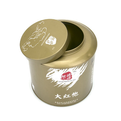 Wholesale Custom Metal Tea Canister Food Packaging Box Round Can Tea Tin Packaging Box