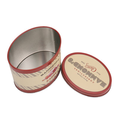 Custom Round Gift Chocolate Packaging Biscuit Cookie Tin Box Metal Tin Can