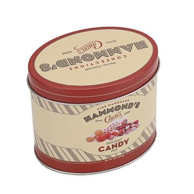 Custom Round Gift Chocolate Packaging Biscuit Cookie Tin Box Metal Tin Can