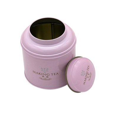 Wholesale Custom Metal Tea Canister Food Packaging Box Round Can Tea Coffee Tin Packaging Box