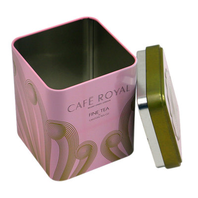 Custom Rectangle Tin Can for High Quality Tea Metal Chocolate Tin Candy Tin Can Cookies Tin Case Sweet Packaging Tin Box