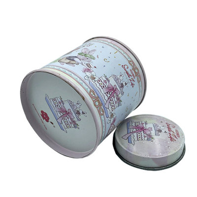Hot Sale Factory Price High Quality Round Shape Tea Tin Can Metal Gift Box Tea Tin Packaging Tea Tin Box with Embossing