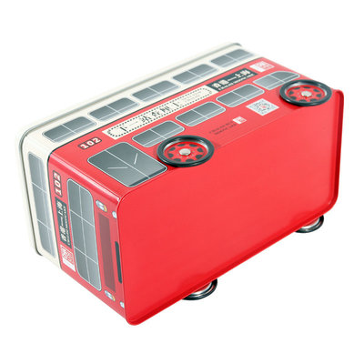 Wholesale Custom Chocolate Tin for Gift Tin Boxes Packaging Cookies Tin Box Car Shaped Money Tin with Slot for Toy