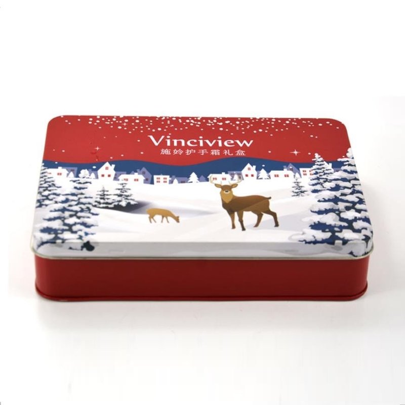 Custom Luxury Fancy Perfume Lipstic Makeup Facial Mask Metal Packing Tin Packing Box Cosmetic Packaging