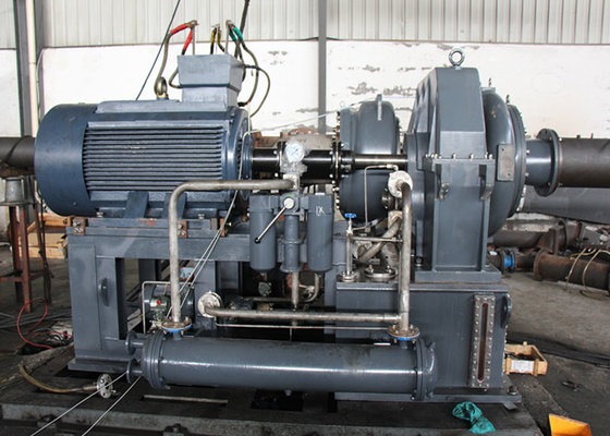Single Stage Rotary Turbine Vacuum Pump for Paper Making Process , 30 - 65 KPa Vacuum Degree