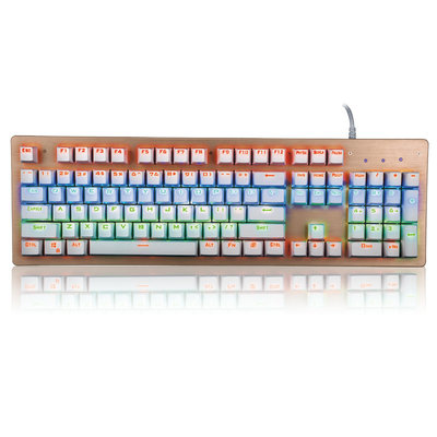 Mechanical Gaming Multimedia Bezel Keyboard USB Interface104 Keys