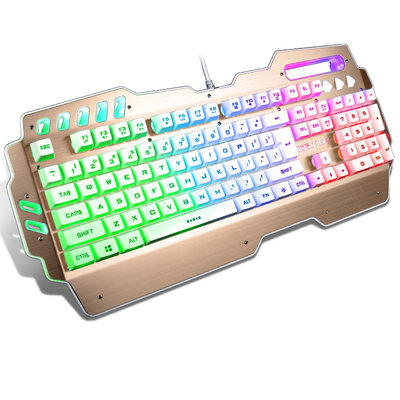 Anti Ghosting PC Gaming keyboard Aluminum Alloy Panel Waterproof FCC CE ROHS IP