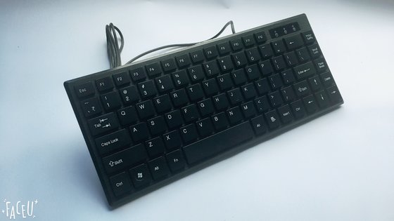 Ultra Slim Mini Wired Chocolate 87 Keys Custom Design Keyboard For Notebook