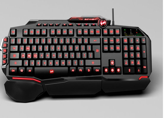 Customized Language Layout Waterproof Gaming Wired Keyboard LED 104 Keys