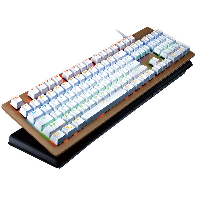 Full Anti Ghosting Waterproof Mechanical Keyboard Wired RGB LED Backlight